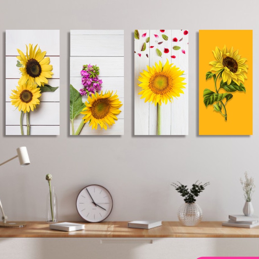 Jual HIASAN DINDING BUNGA MATAHARI WALL DECOR SUNFLOWER DEKORASI ...