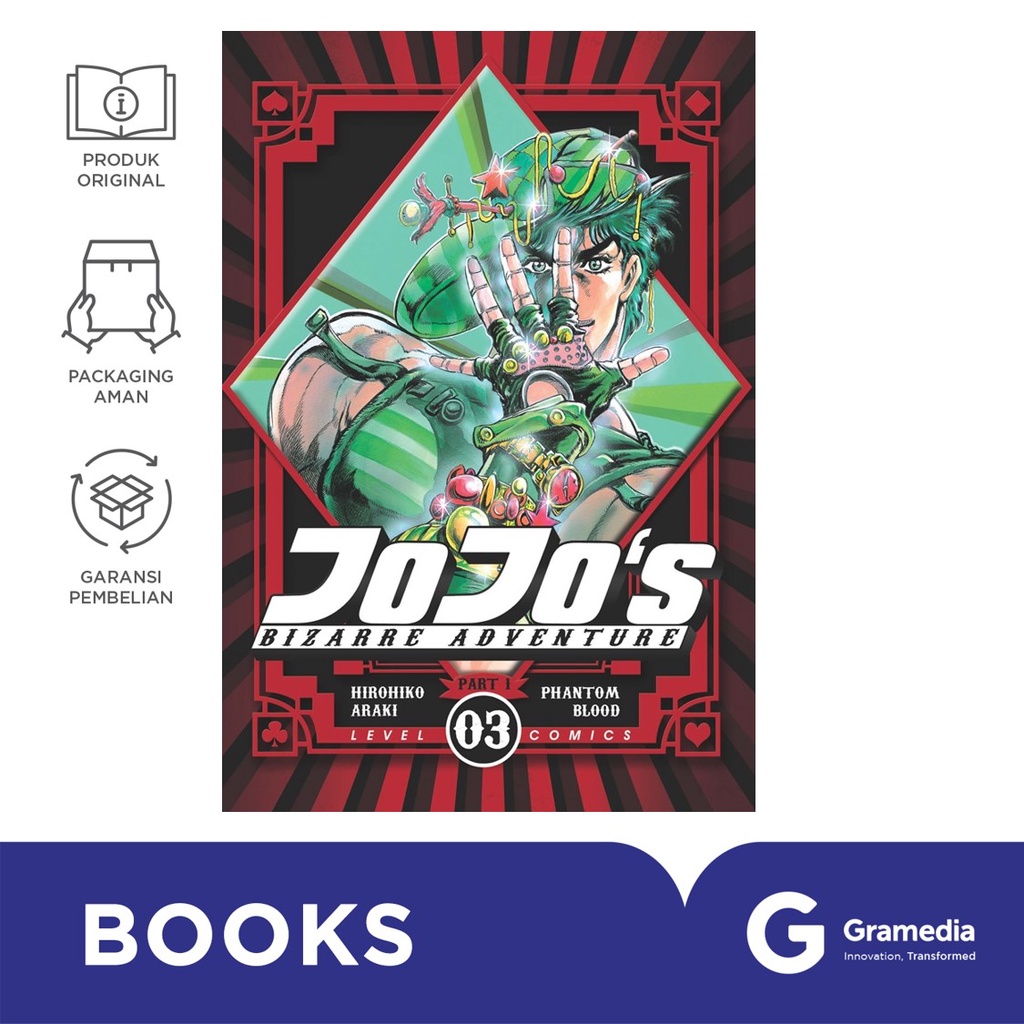 Jual LC: Jojo`s Bizarre Adventure 03 - Part 1 Phantom Blood (Hirohiko Araki) | Shopee Indonesia