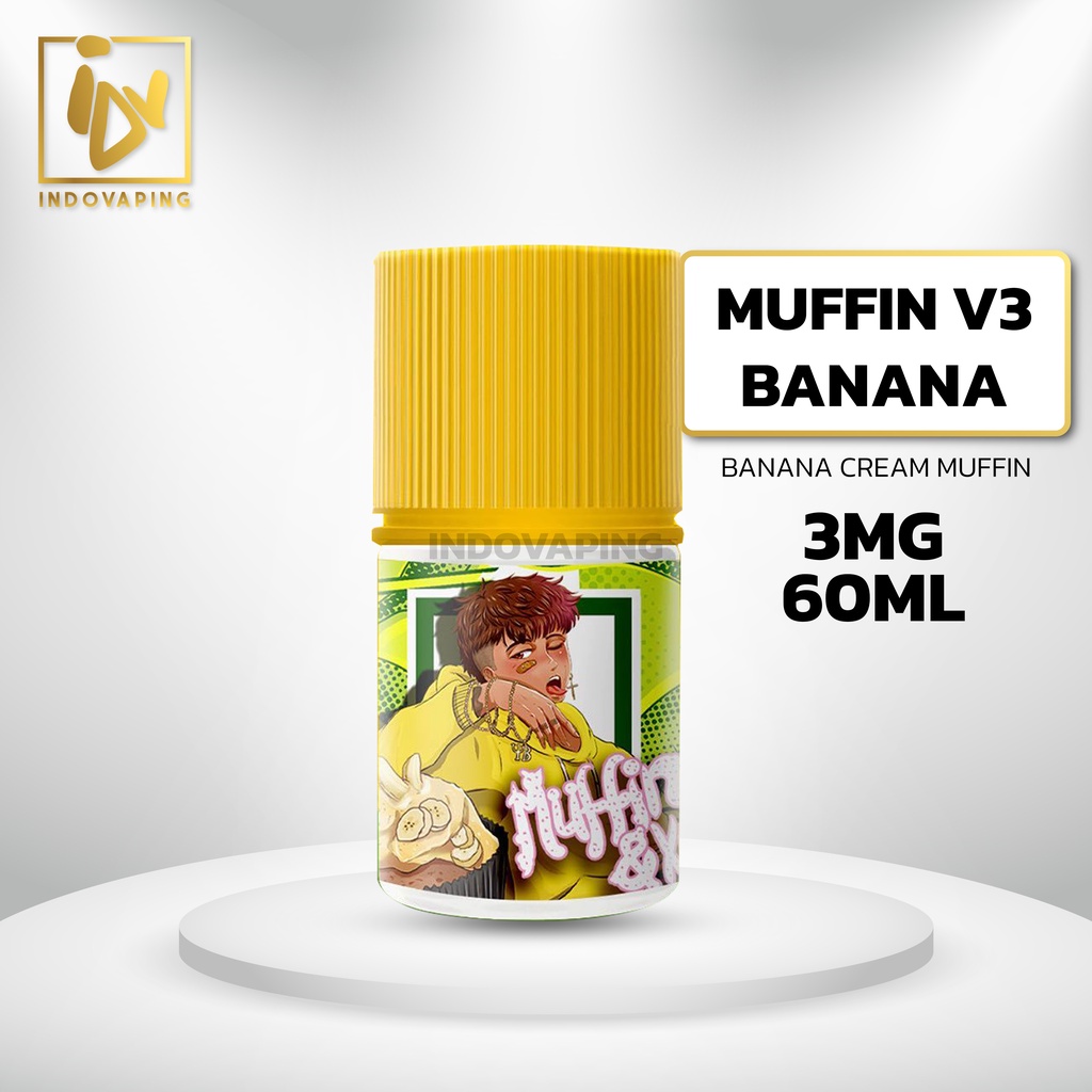 Jual Liquid Vapor Vape - Muffin & Xes V3 Banana 60ml By Ora Brewer x ...