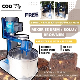 Jual MESIN PENGADUK ES CREAM / MIKSER ROTI 20 LITER / MIXER ADONAN KUE ...