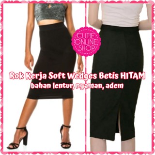 Jual Rok Span Soft Wedges Paha PUTIH | Kerja Kantor Resmi | Pakaian ...