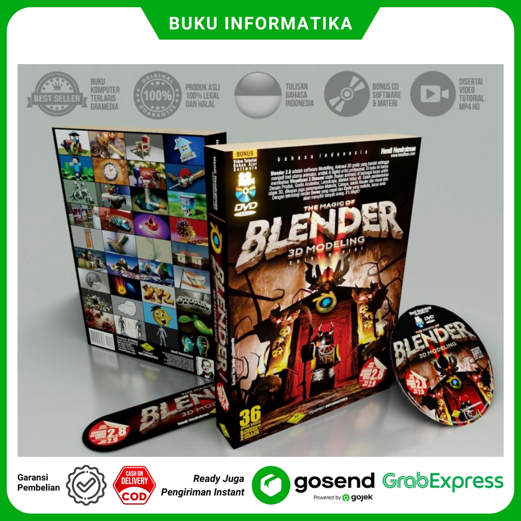 Jual Buku The Magic of Blender 3D Modelling + Bonus DVD | Shopee Indonesia