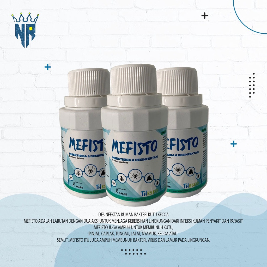 Jual Desinfektan Mefisto 100 ml ampuh basmi kutu serangga di kandang 1 ...
