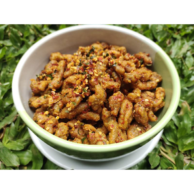 Jual USUS CRISPY PEDAS DAUN JERUK ASLI CABE - CEMILAN SNACK KRIUK ...