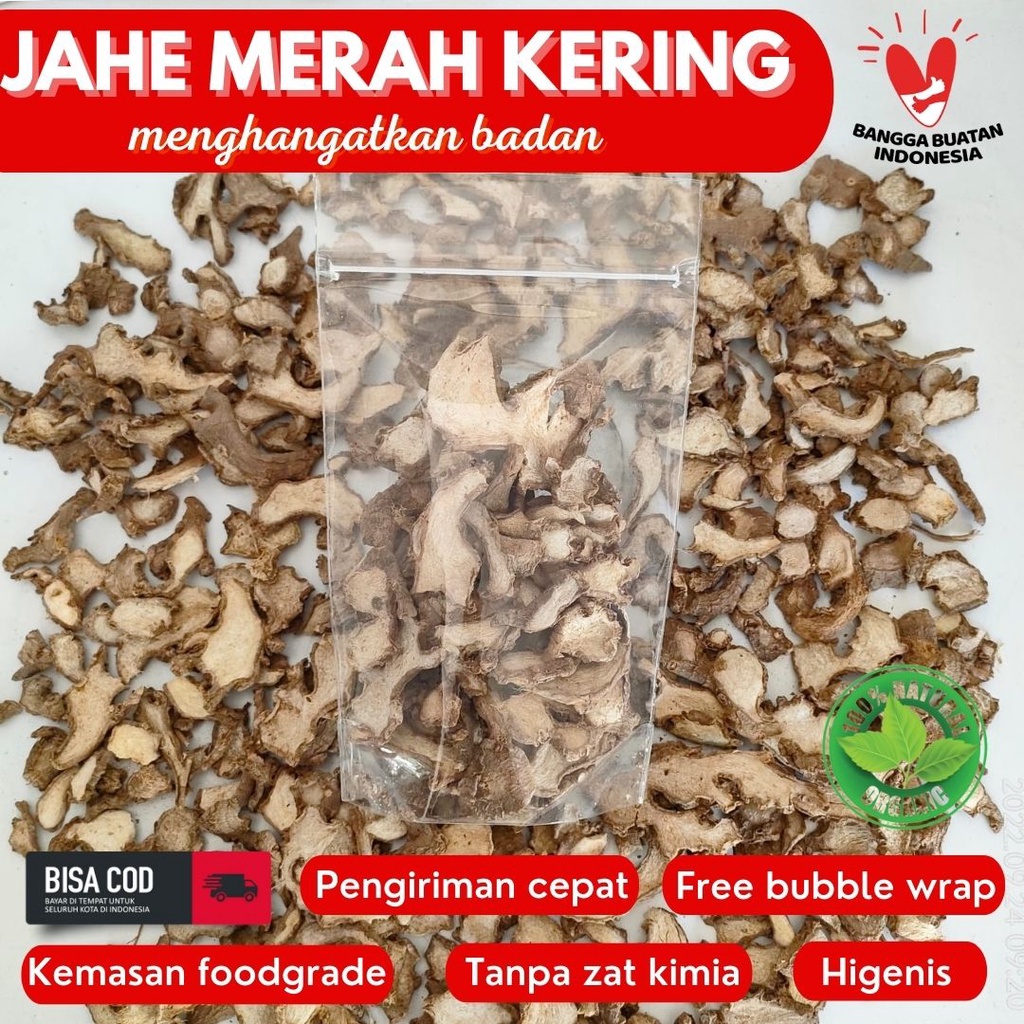 Jual jahe merah kering kualitas super 100g | Shopee Indonesia