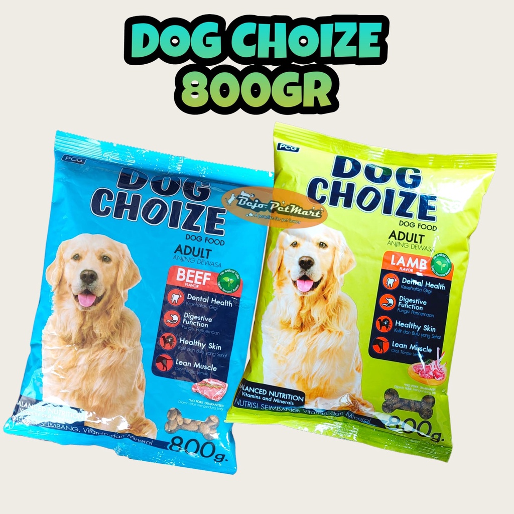 Jual DOG CHOIZE BEEF/LAMB 800GR Adult Dry Dog Food Makanan Kering ...