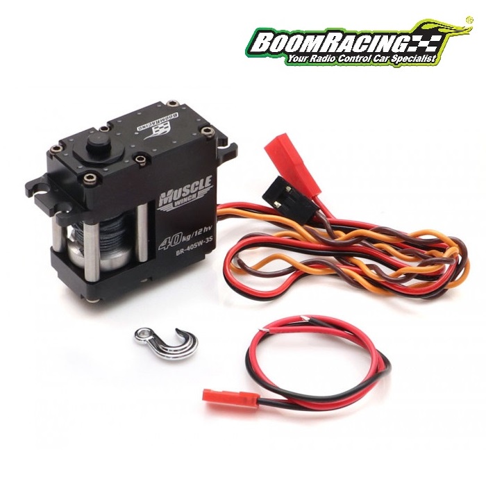 Jual Boom Racing Muscle Winch 40kg 12V High Voltage Waterproof Servo ...