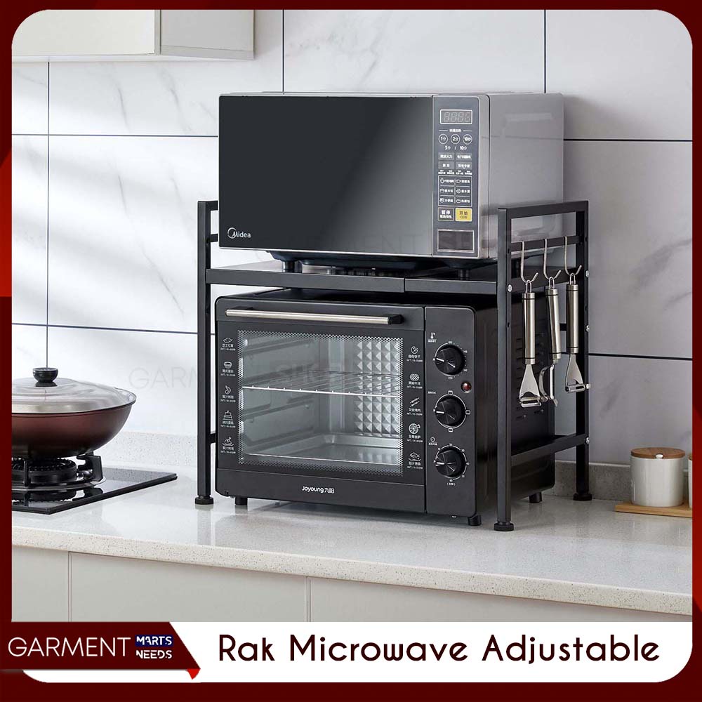 Jual Rak Microwave Oven Tempat Penyimpanan Alat Dapur Stainless Steel ...
