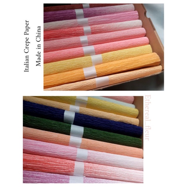 Jual Italian crepe paper kertas crepe itali Kertas Crepe Italy Repack ...
