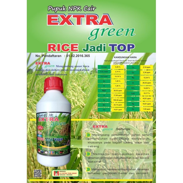 Jual Pupuk NPK Padi Rice Top 1 Liter Membuat Lebih Berisi Anti Tikus | Shopee Indonesia