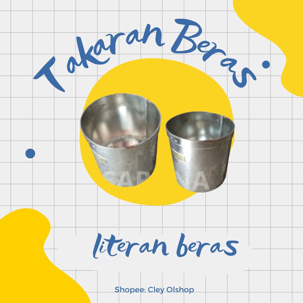 Jual Literan / Takaran Beras Plat Tebal | Shopee Indonesia