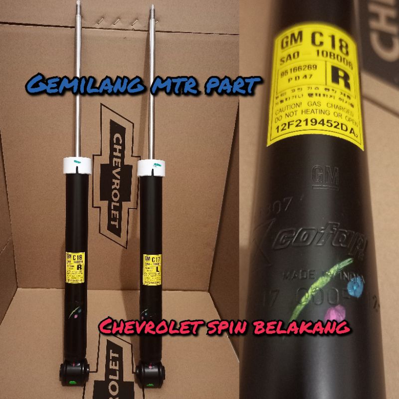 Jual shockbreaker shock absorber Chevrolet Spin belakang original GM ...