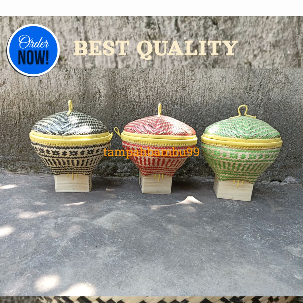 Jual Bakul Nasi Bambu Tutup Wakul Nasi Bambu Ceting Boboko Bambu ...