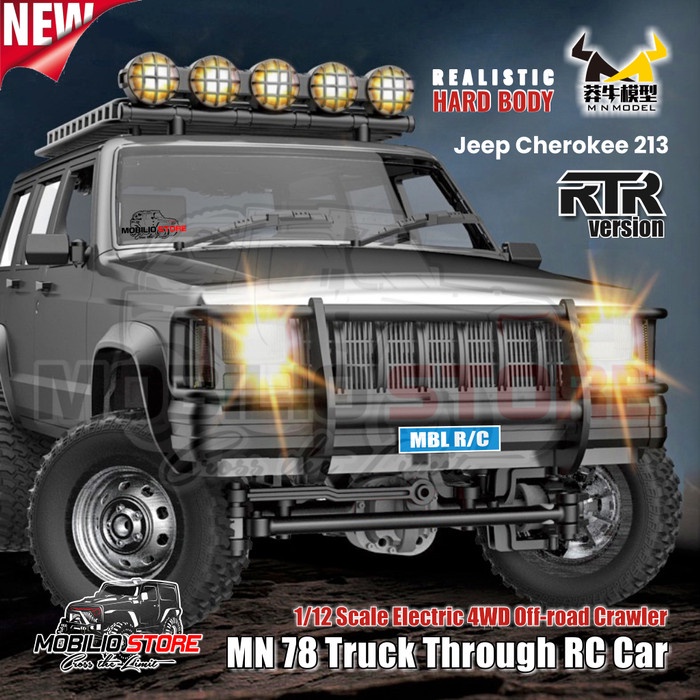 Jual RC MN78 Jeep Cherokee 213 1/12 Scale Electric 4WD Off-road Crawler ...