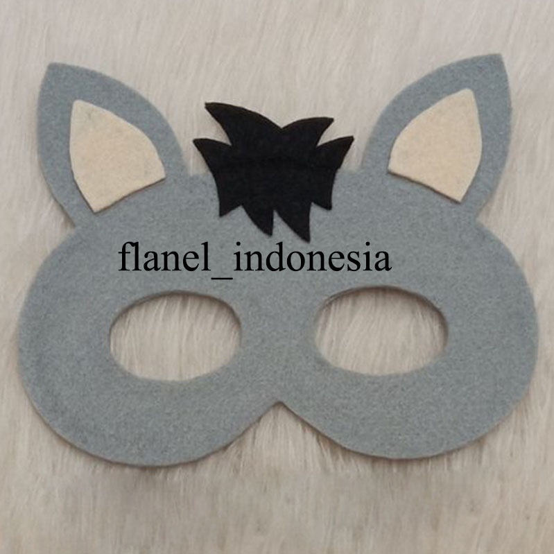 Jual Topeng Hewan Keledai Topeng Bahan Flanel Premium Topeng Binatang ...