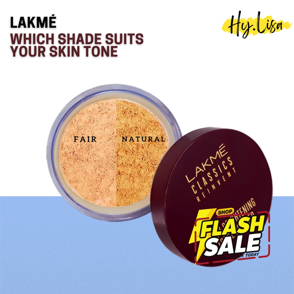 Jual LAKME LOOSE POWDER BEDAK TABUR Matte Finish Classic Reinvent Skin Brightening Vitamin B3 ...