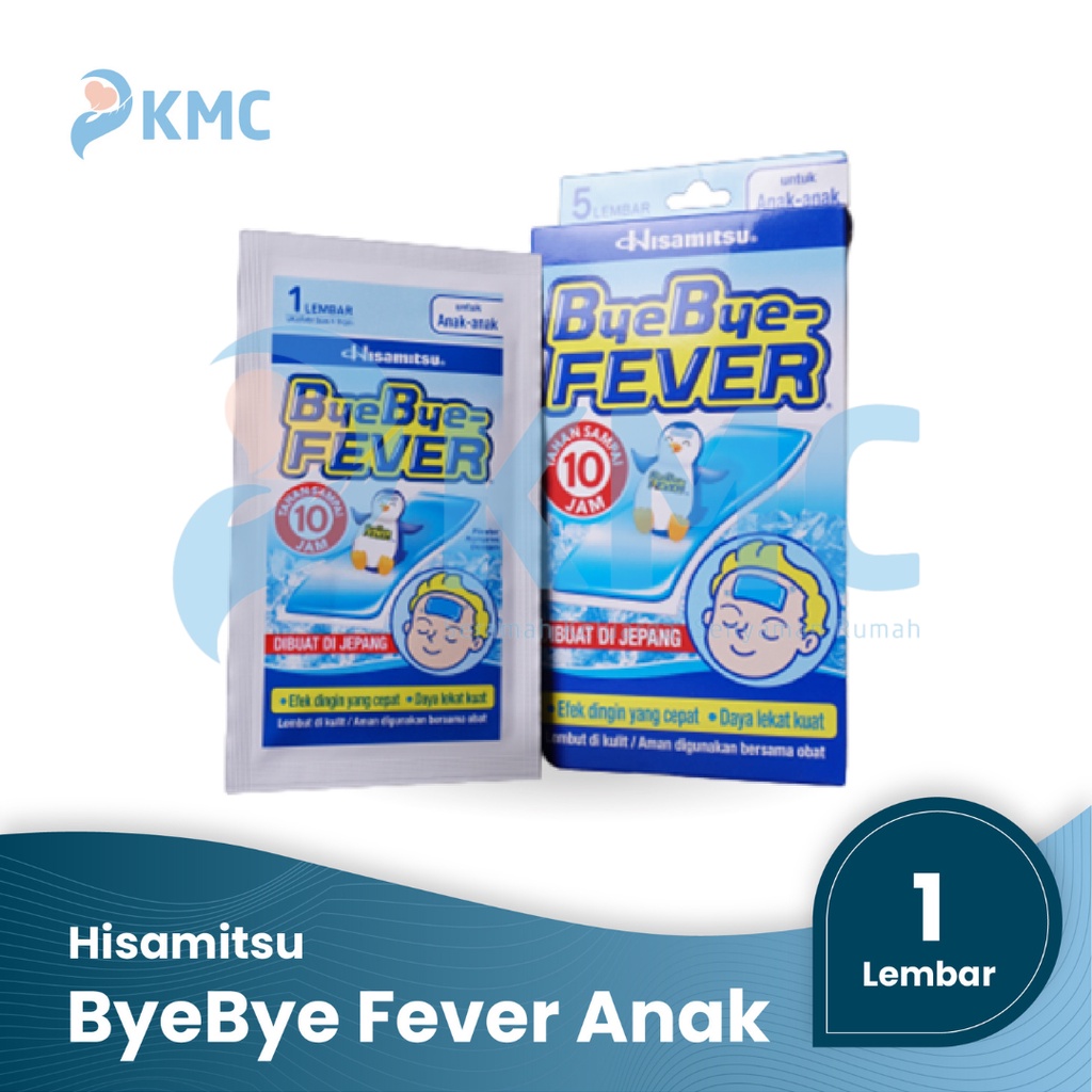 Jual Hisamitsu - ByeBye Fever Anak isi 1 lembar| Kompres Demam | Shopee Indonesia