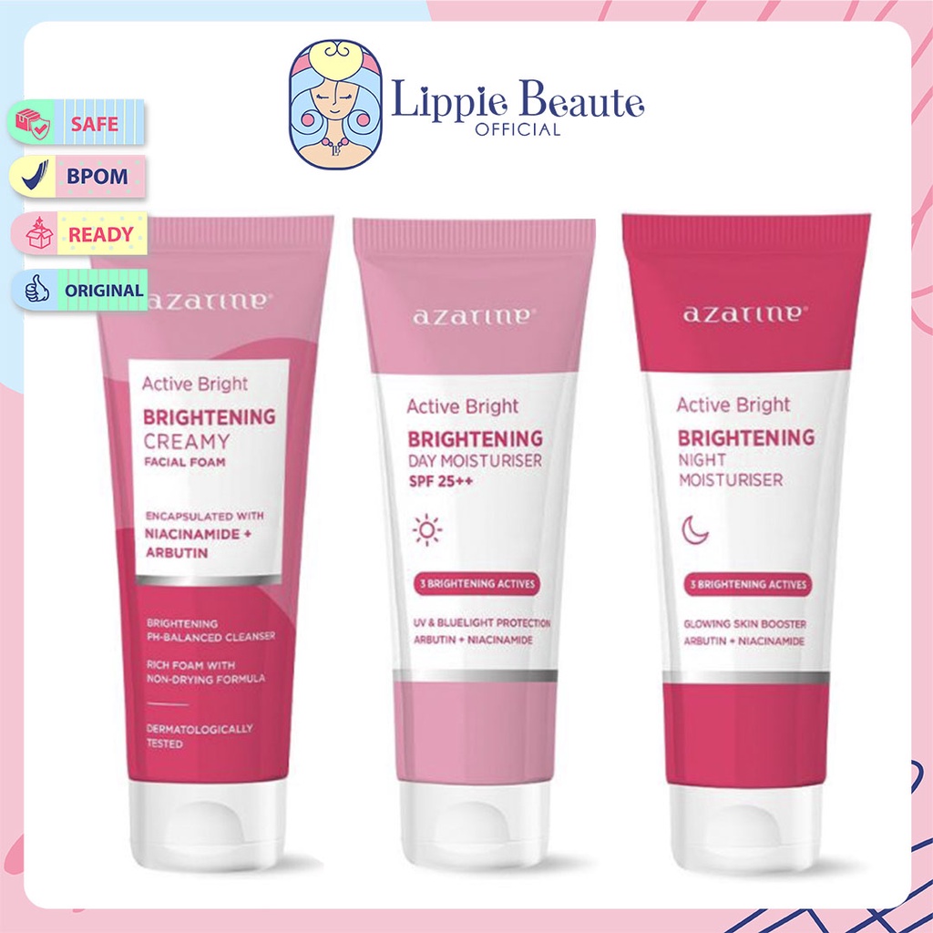 Jual AZARINE - Brightening Creamy Facial Foam || Brightening Day ...