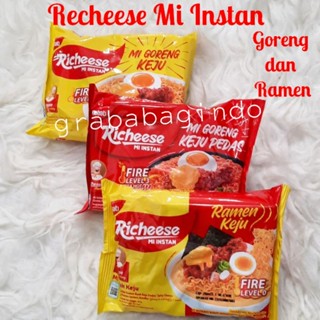 Jual MIE RICHEESE INSTAN GORENG RAMEN / KUAH KEJU PEDAS LEVEL 3 DAN 0 ...