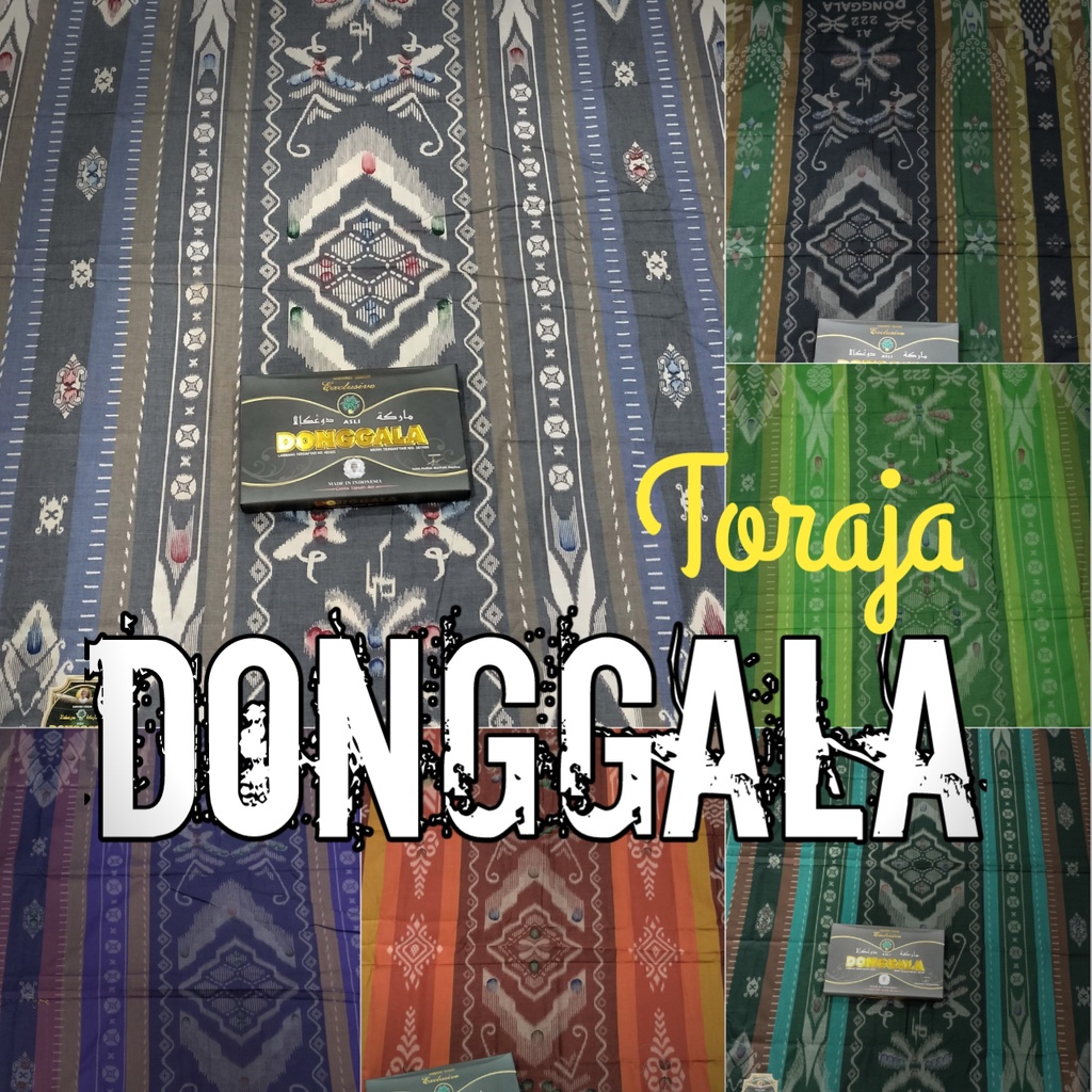 Jual SARUNG DONGGALA A1 KATUN ASLI HABIB ABDILLAH MOTIF QATAR TORAJA HITAM BATIK | Shopee Indonesia