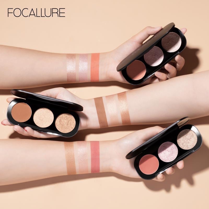 Jual FOCALLURE BLUSH & HIGHLIGHTER PALETTE/ BLUSH ON FOCALLURE/ FOCALLURE FACE | Shopee Indonesia