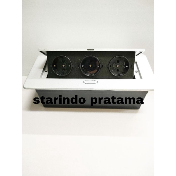 Jual STOP KONTAK MEJA POP UP SOCKET 3 LUBANG HITAM | Shopee Indonesia