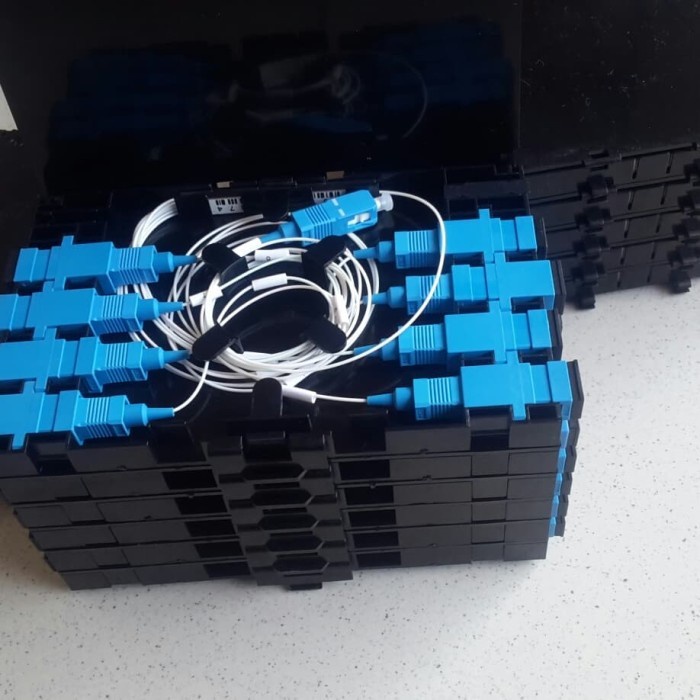 Jual Kaset ODP closure lengkap adapter pasif spliter 1-8 1 bj fiber op ...