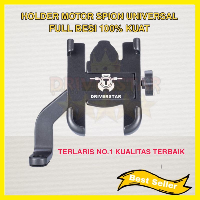 Jual Holder DRIVERSTAR Holder Hp Motor Spion Universal Full Besi ...