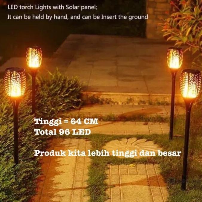 Jual Lampu Obor Api Led Lampu Taman Tenaga Surya Lampu Taman Solar Cell ...