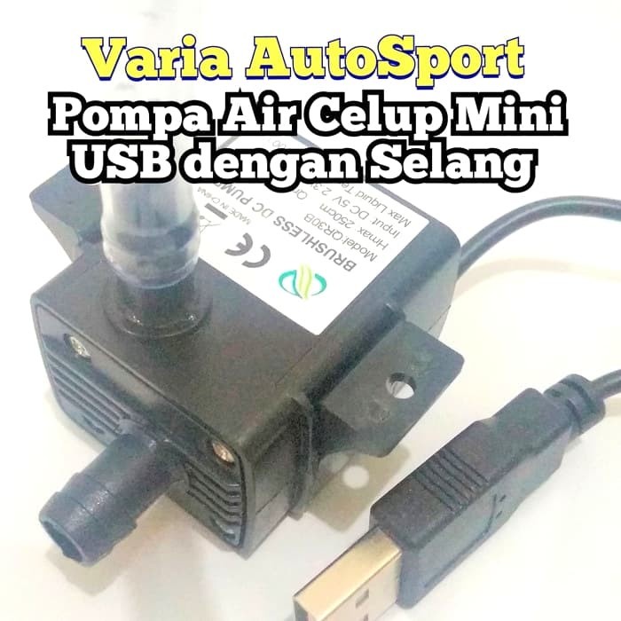 Jual Pompa Aquarium Mini Usb M1 Selang 1 Meter Pompa Air Celup ...