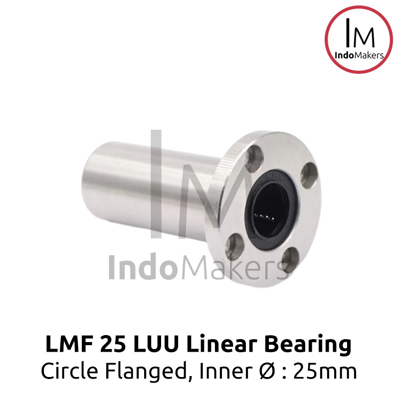 Jual LMF25LUU / LMF 25 LUU Longer Linear Motion Round Flange Bearing | Shopee Indonesia