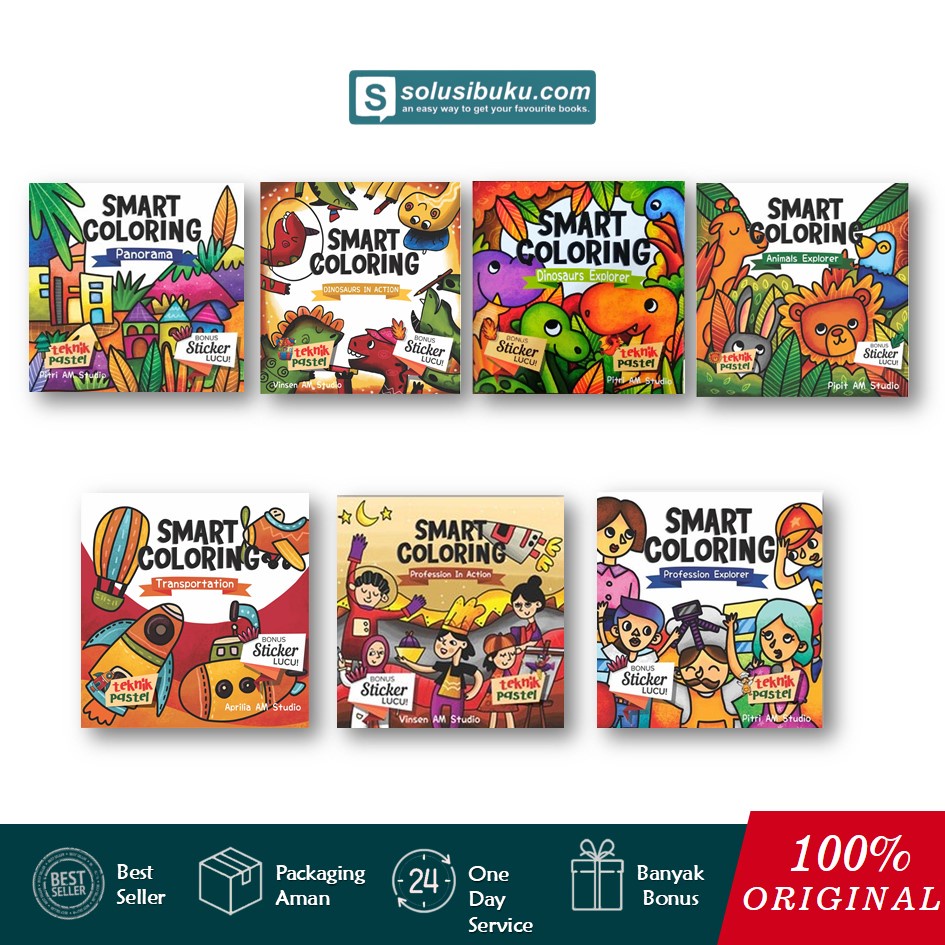 Jual Buku Mewarnai Anak : Smart Coloring Series (C-Klik Media) | Shopee ...