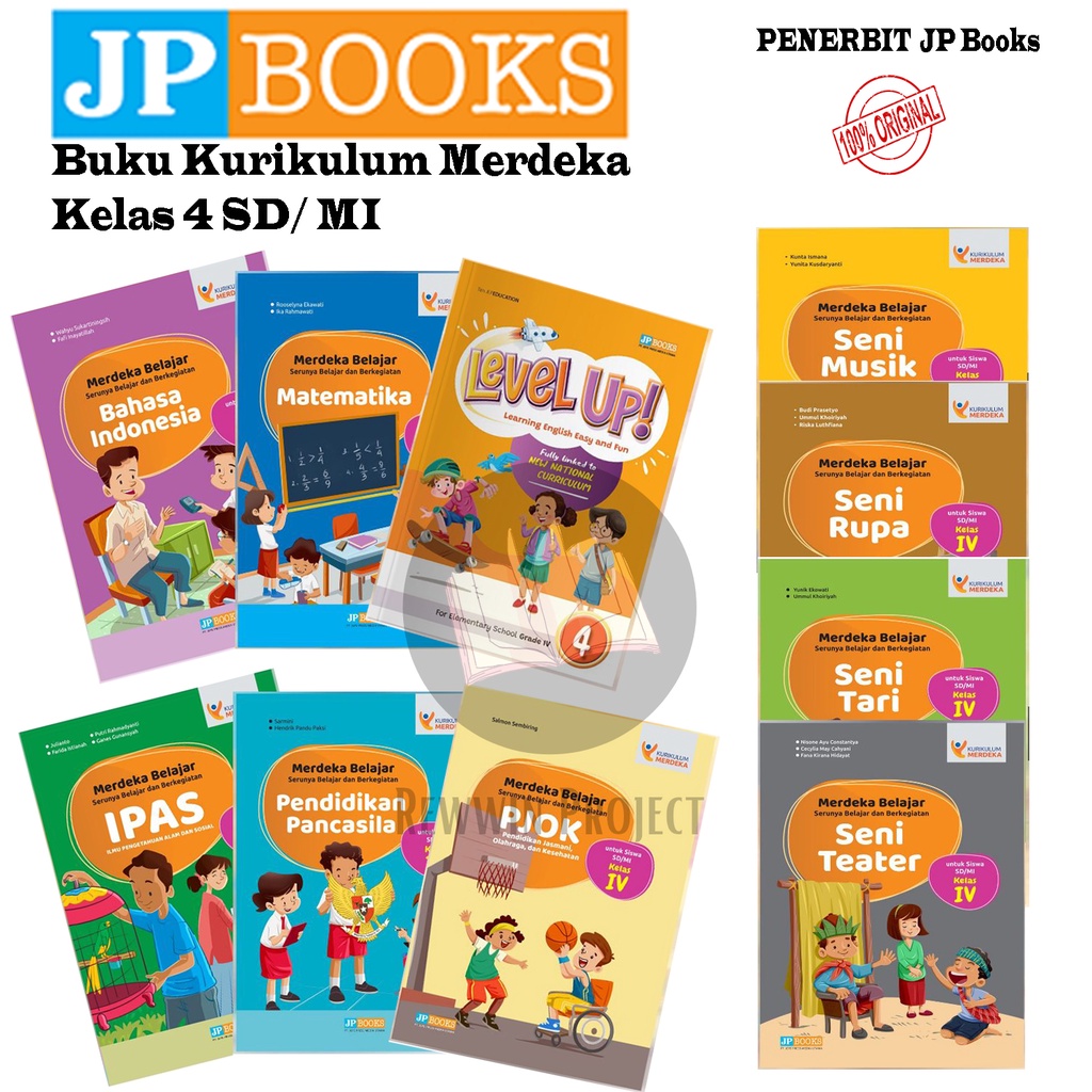 Jual Buku Paket Kurikulum Merdeka SD Kelas 4 (IV) - Jp Books | Shopee Indonesia