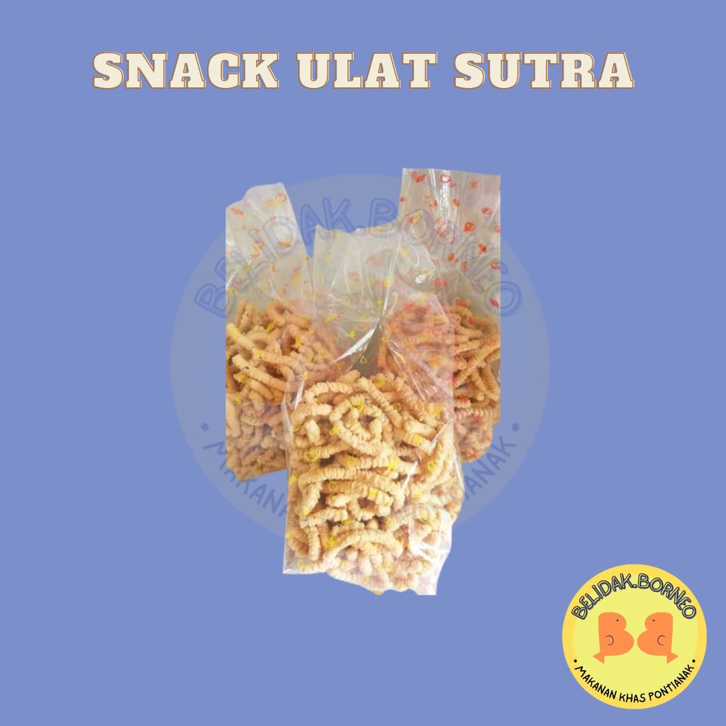Jual Snack Ulat Sutra Khas Pontianak 500 gr Snack Lebaran, Snack Imlek ...