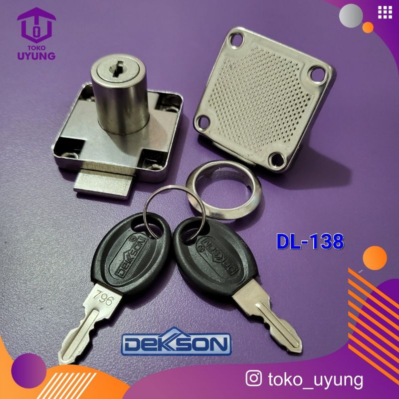 Jual Kunci Laci Dekson HL-138 Kunci pintu lemari meja dekson | Shopee Indonesia