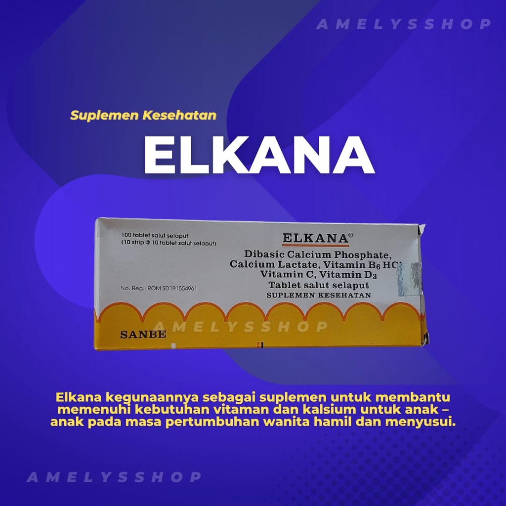Jual ELKANA SUPLEMEN KESEHATAN - MEMBANTU MEMENUHI KEBUTUHAN VITAMIN ...