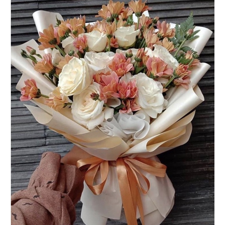 Jual buket bunga mawar segar / frash rose bouquet / bucket murah ...
