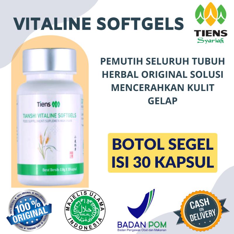 Jual VITALINE SOFTGEL ORIGINAL PEMUTIH TUBUH | Shopee Indonesia