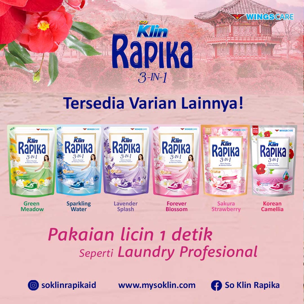 Jual Rapika pewangi pouch 400ml all | Shopee Indonesia