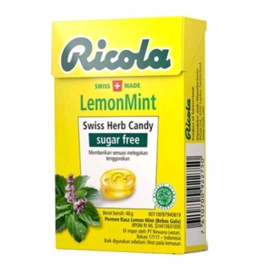 Jual Ricola swiss herb candy permen bebas gula sugar free 40gr | Shopee ...