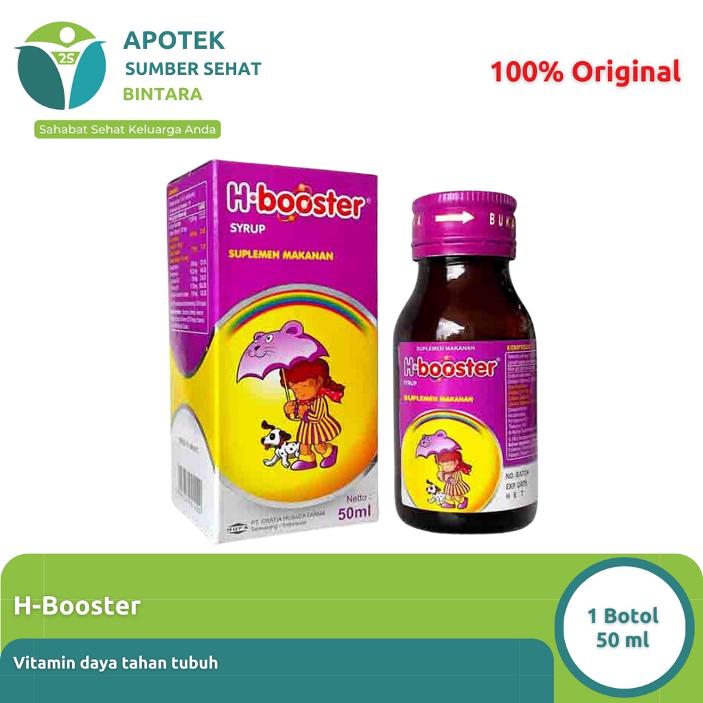 Jual H-Booster Vitamin Daya Tahan Tubuh 50 ml | Shopee Indonesia