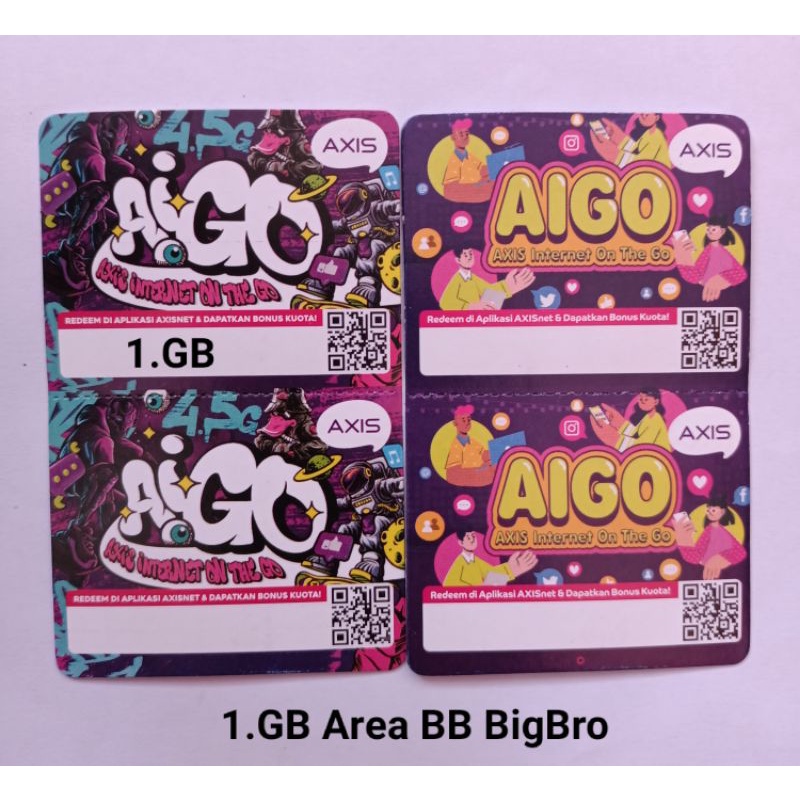 Jual VOUCHER AXIS AIGO 1.GB 3 HARI | Shopee Indonesia