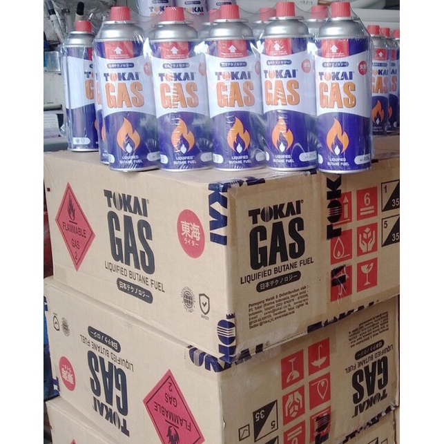 Jual promo gas kaleng portable original pabrik 1 dus idi 35 pcs ...