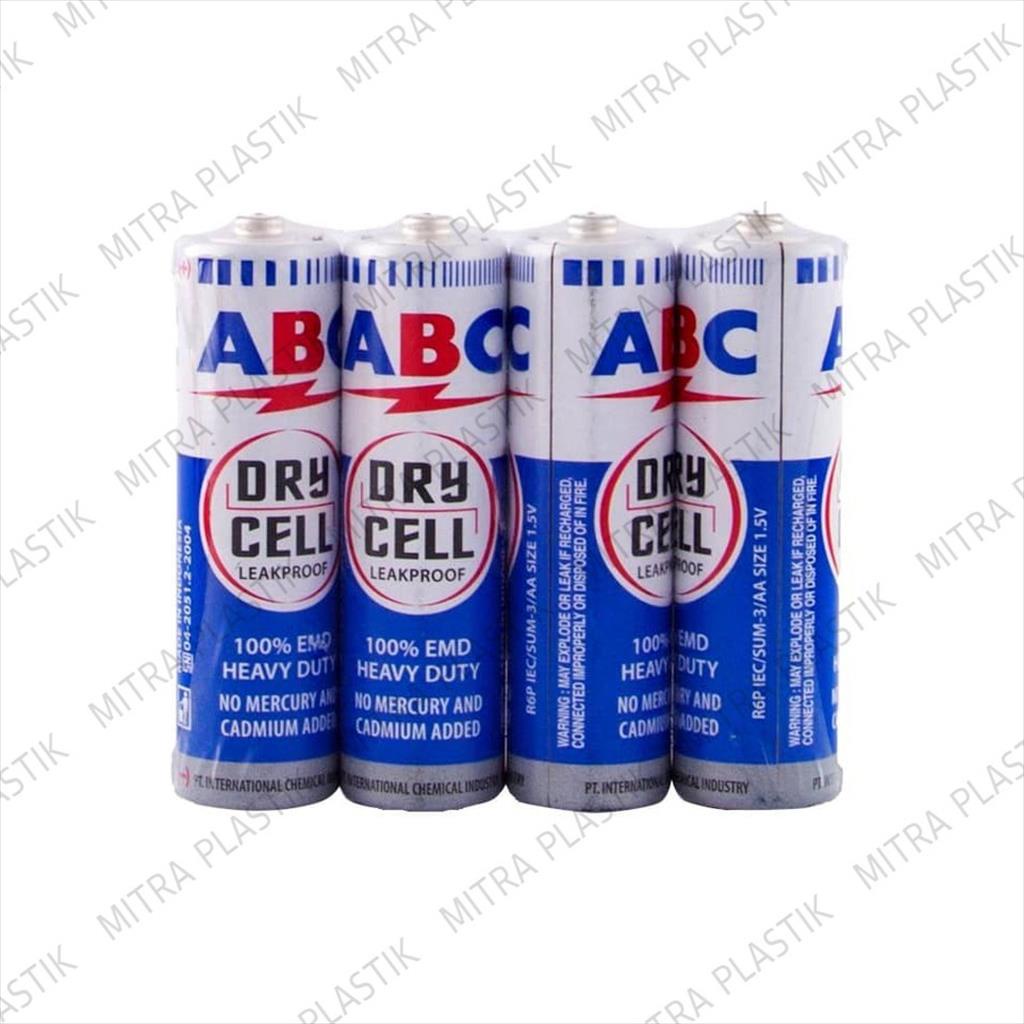Jual Baterai ABC AA Biru Batre 2A Besar Tanggung Murah (isi 1 pcs ...