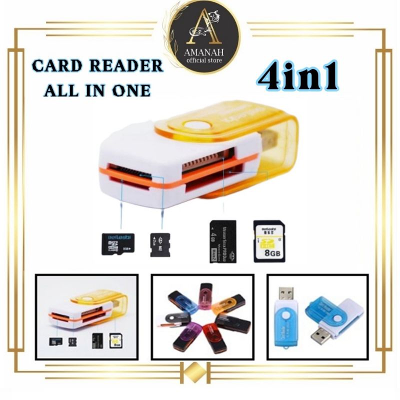 Jual Card Reader All in One ( 4in1 ) Multi Memory Converter To ...