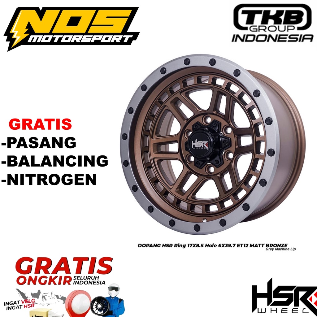 Jual VELG MOBIL HSR DOPANG RING 17 MODEL OFROAD VELEK RACING HSR PCD 6X139,7 PAJERO,FORTUNER ...