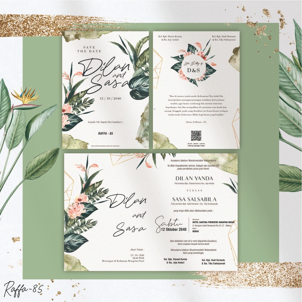 Jual RAFFA 85 Blanko Undangan | Blangko Undangan | Undangan Murah | Shopee Indonesia