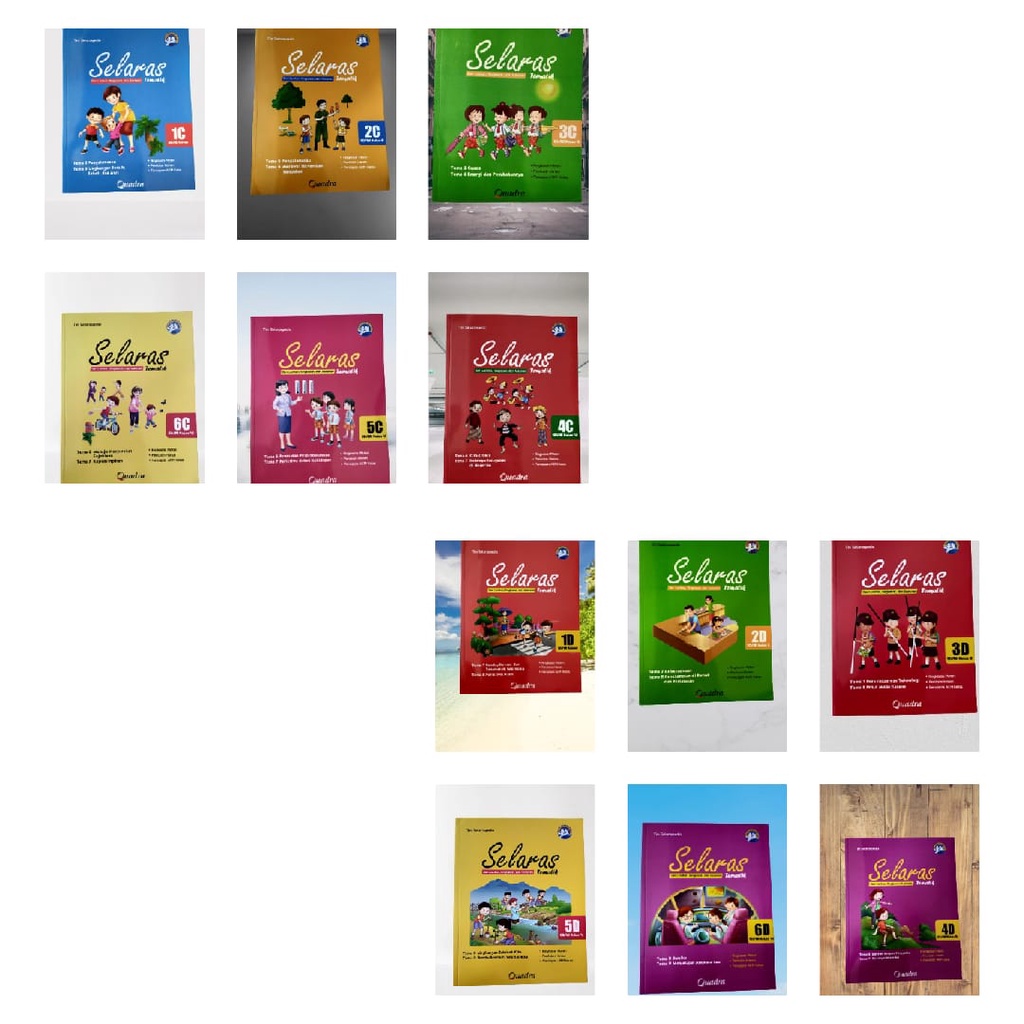 Jual ORI harga satuan buku teks SELARAS tematik untuk SD/mi kelas 1 -6 semester 2 penerbit ...