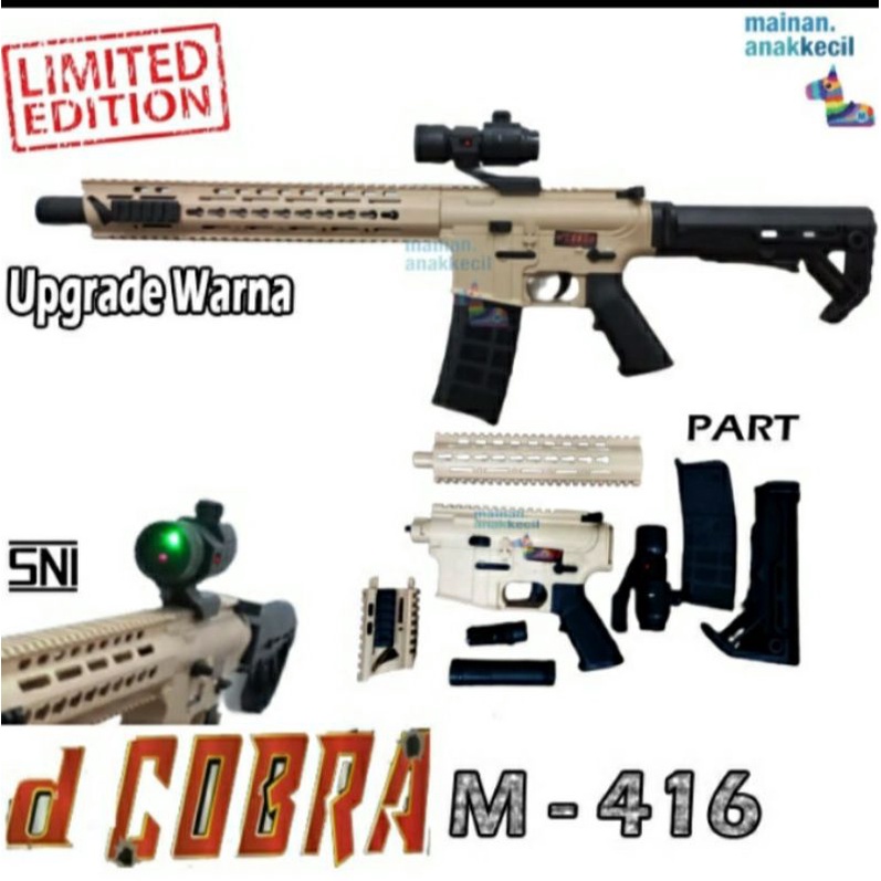 Jual mainan anak d cobra m416 laser | Shopee Indonesia