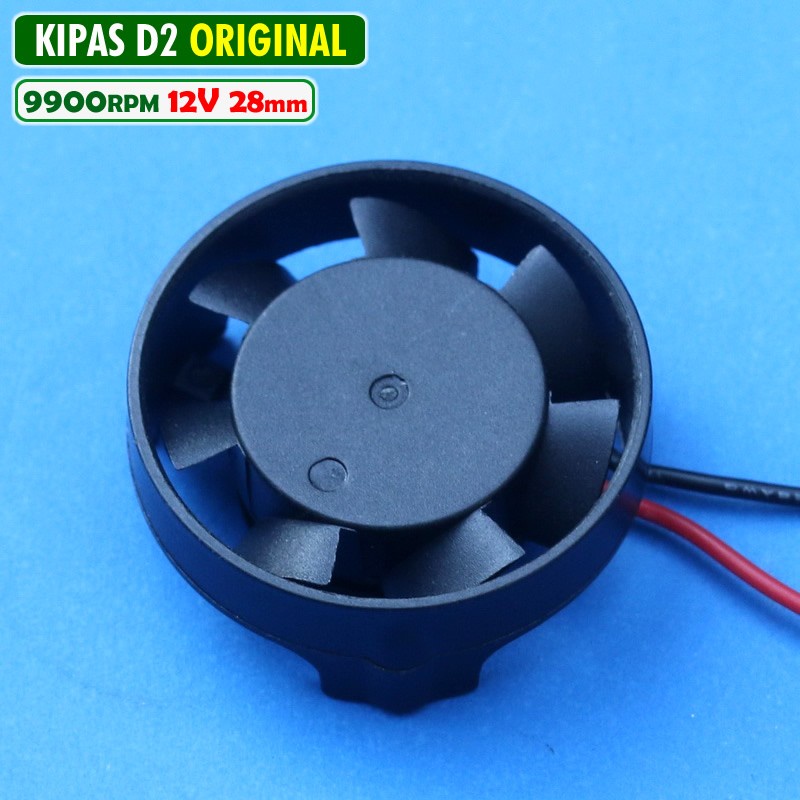Jual Kipas Angin Mini DC 28mm Original D2 Laser Bulat 12V DIY Pendingin ...